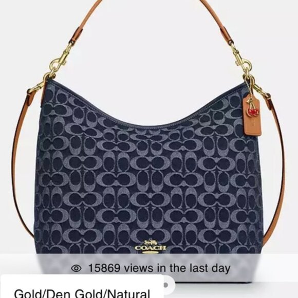 Coach | Bags | Coach Laurel Denim Bag Large | Poshmark